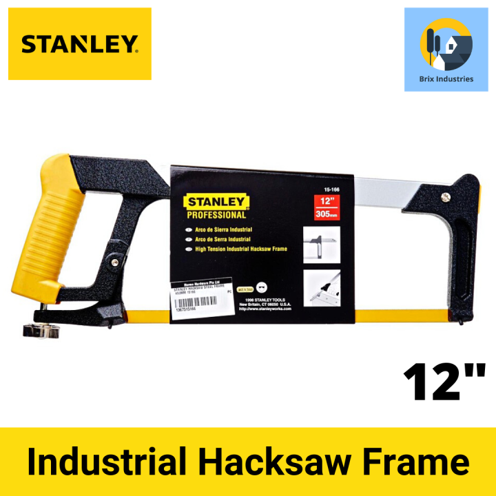 Stanley Industrial Hacksaw Frame 12" / 305mm 15-166 Heavy Duty Aluminum ...
