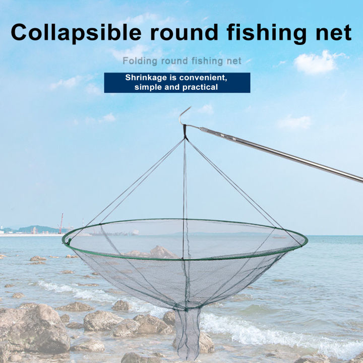 Crab Shrimp Net Portable Foldable Fishing Net for Crab Shrimp Prawn ...