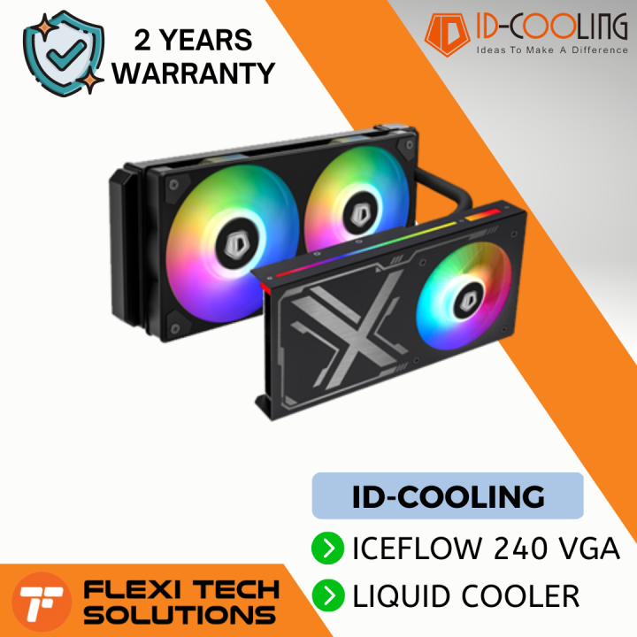 Flexi Tech ID-COOLING IceFlow 240 VGA ARGB GPU AIO Liquid Cooler | Lazada