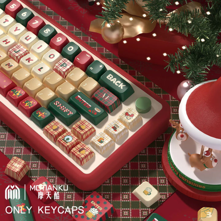 Christmas Eve Original Theme Keycaps Cherry Profile Personalized Keycap ...