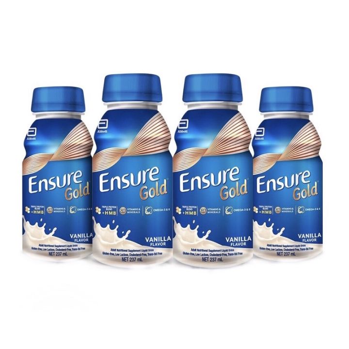 Ensure Gold HMB Vanilla Liquid Drink 237ML - Pack of 4 | Lazada PH