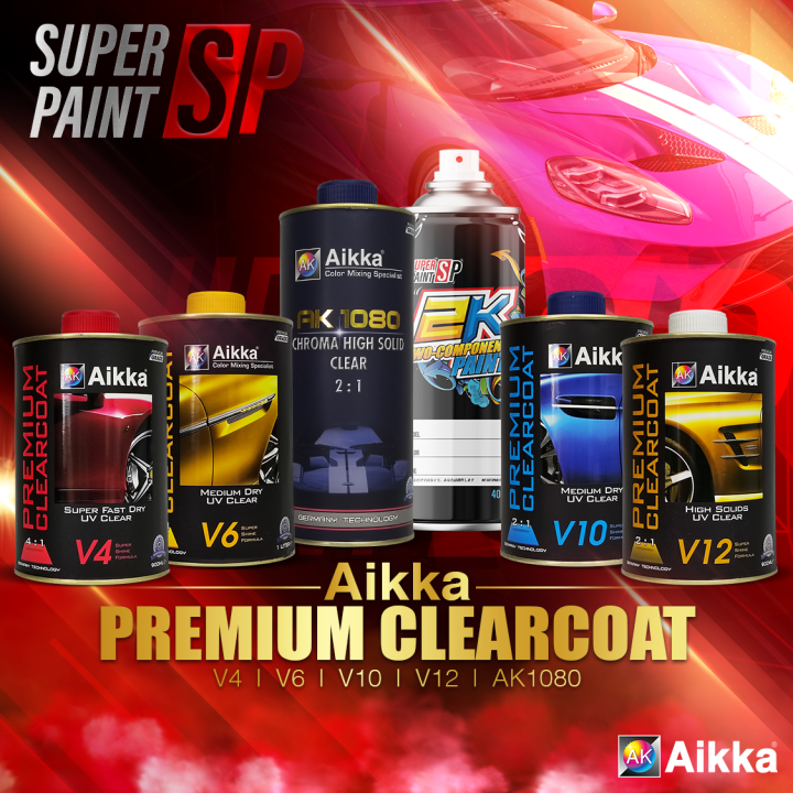 Aikka Premium High Gloss 2K Clear Coat V4 / V6 / V10 / V12 / AK1080 ...
