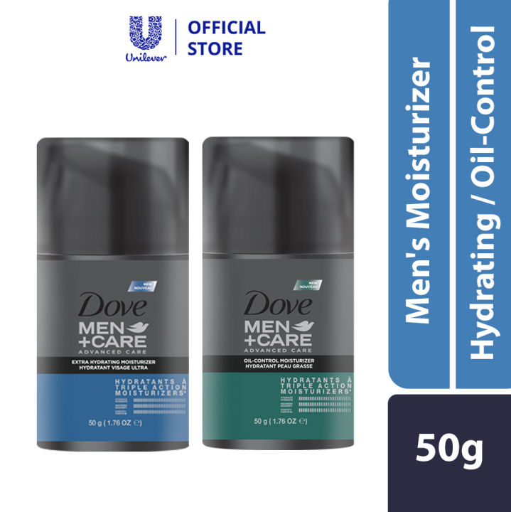 Dove Men+Care Face Moisturiser Extra Hydrating / Oil Control, 50G ...