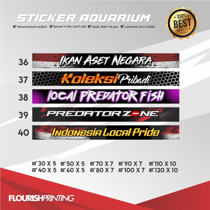 STIKER PREDATOR / STICKER CHANNA PREDATOR | Lazada Indonesia