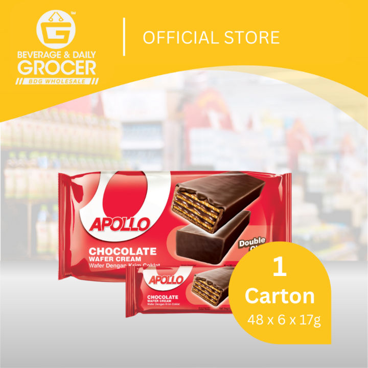 Apollo Chocolate Milk Wafer Cream [2.0] 48 x 6 x 17g | Lazada