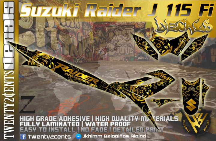 High-Quality Decals and Stickers for raider j 115 fi (circuit) | Lazada PH