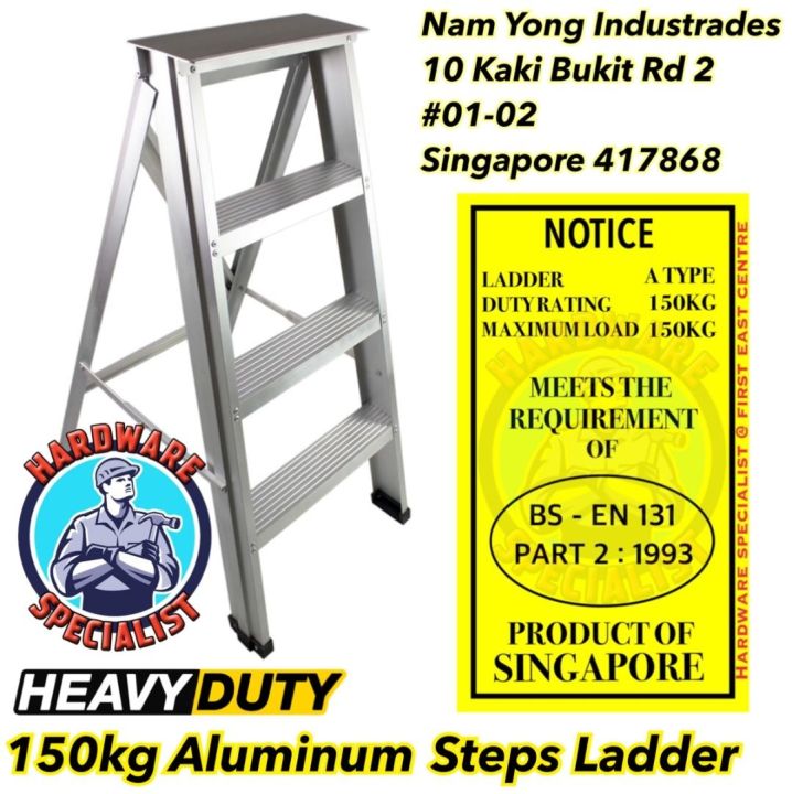 Aluminum Heavy Duty Steps Ladder (Max Load 150kg) (Product Of Singapore ...