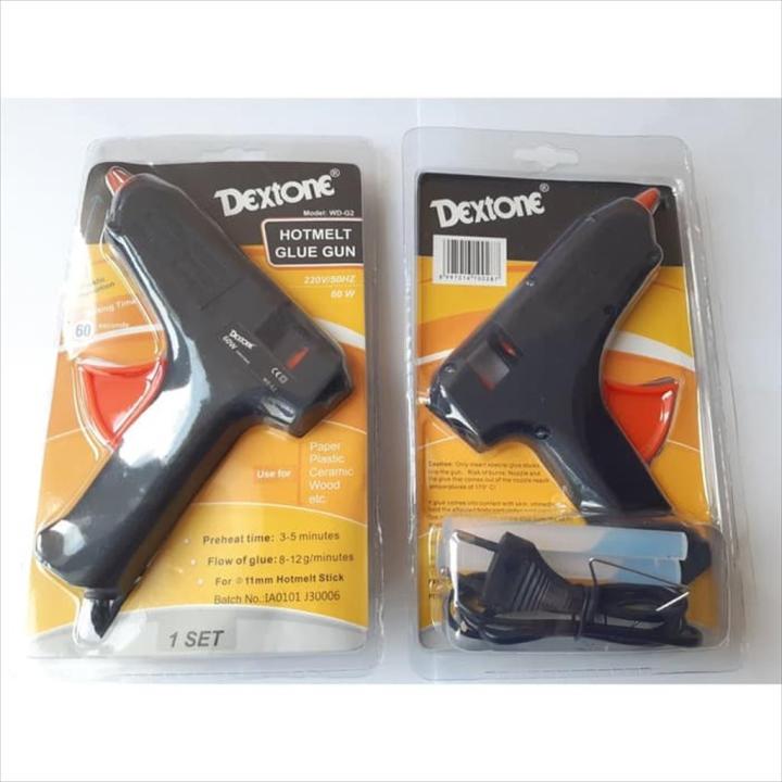 PISTOL LEM / HOT MELT GLUE GUN / LEM TEMBAK Lem Bakar 60 Watt DEXTONE ...