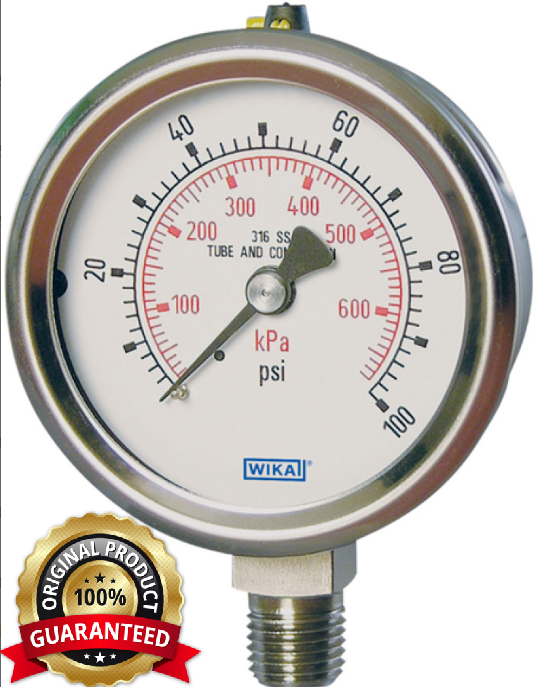 Wika Pressure Gauge" 1/4 NPT Bottom Connection, Dual Scale | Lazada PH