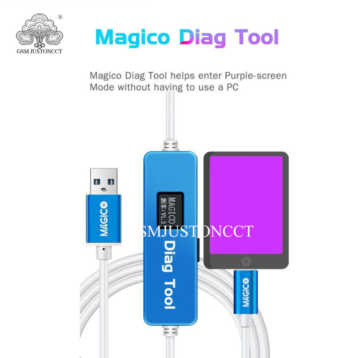 Magico Diag Tool foriPhone Serial Port Engineering Cable Enter Purple ...