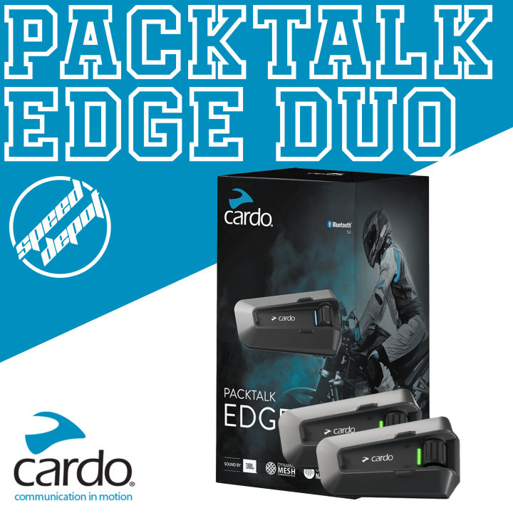 Cardo Packtalk Edge [SINGLE/DUO] JBL 40mm Speakers | Original | Speed ...