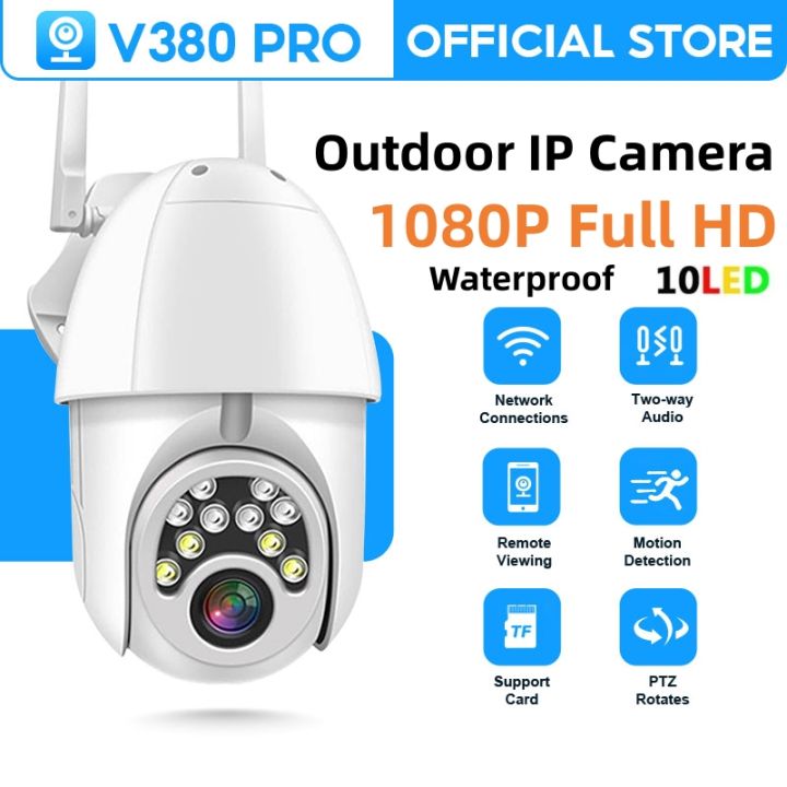 V380 PRO Q10 IP CAM WIFI Camera Outdoor waterproof 1080p HD night ...