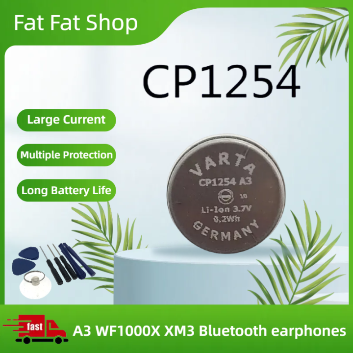 Varta cp1254 A3 1254 có thể sạc lại pin volta 3.7V cho Sony WF-1000XM3 ...