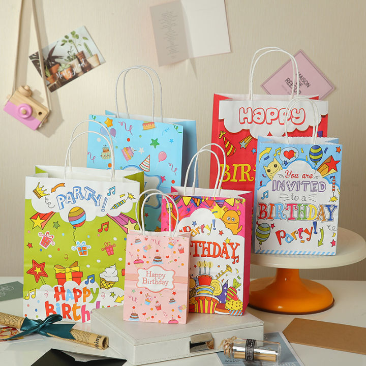 Happy Birthday Paper Bag Gift Bag Packaging Bag Party Bag Door Gift Bag ...
