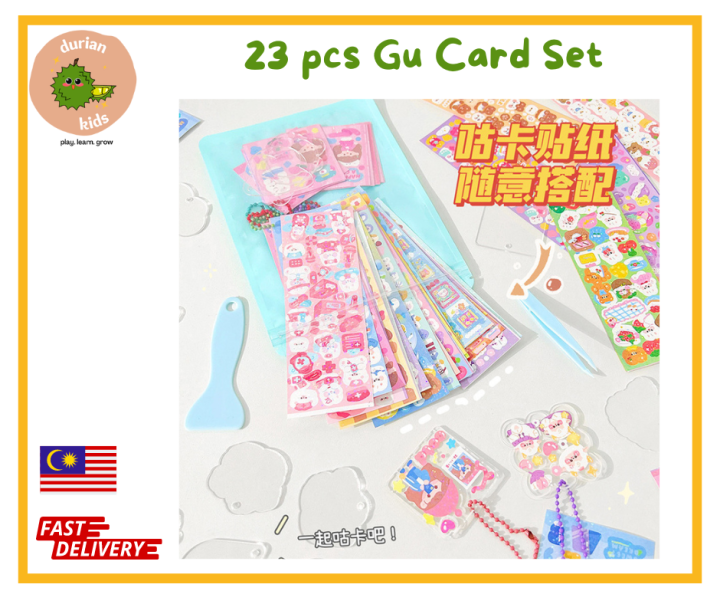 23 Gu card Sticker set/ DIY Gooka set guka sticker set/ handmade gift ...