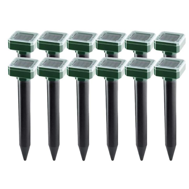 12 Packs Outdoor Solar Vibration Repeller Snake Repeller Mole ...