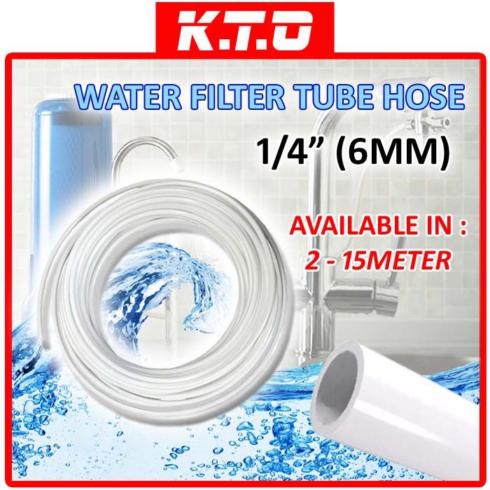 6mm 1/4 Inch White Water Filter Tube Hose Pipe Tubing For Water Filter ...