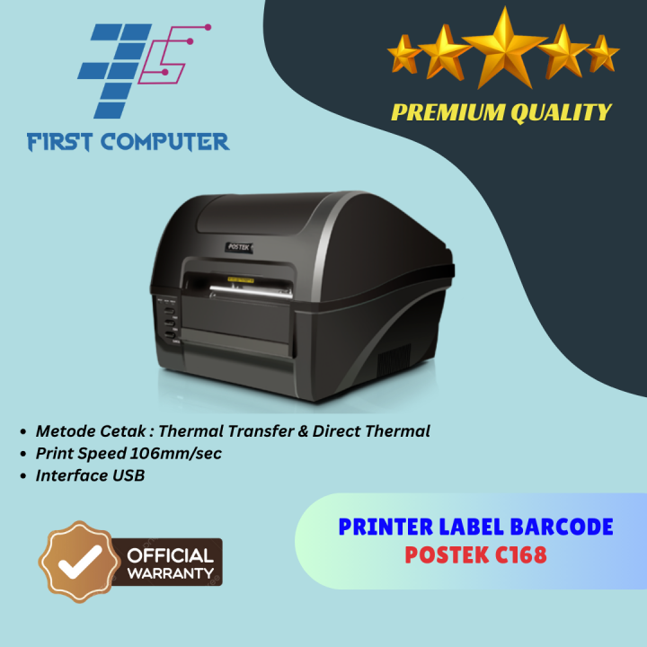 POSTEK Barcode Printer C168 Label Resi Printer Label C 168 USB | Lazada ...