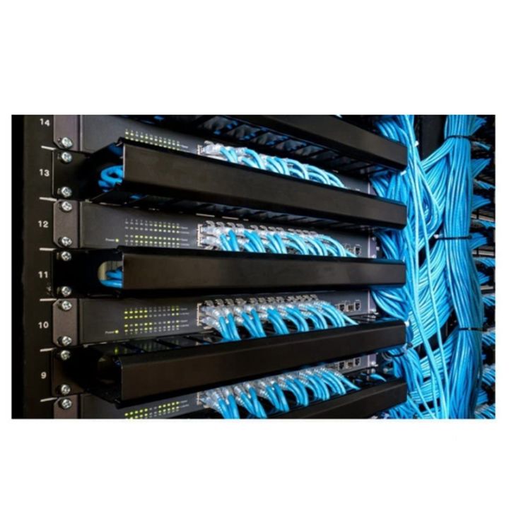 1U 25-Speed Server Cable Management Rack, 19Inch Network Rack Trunking ...