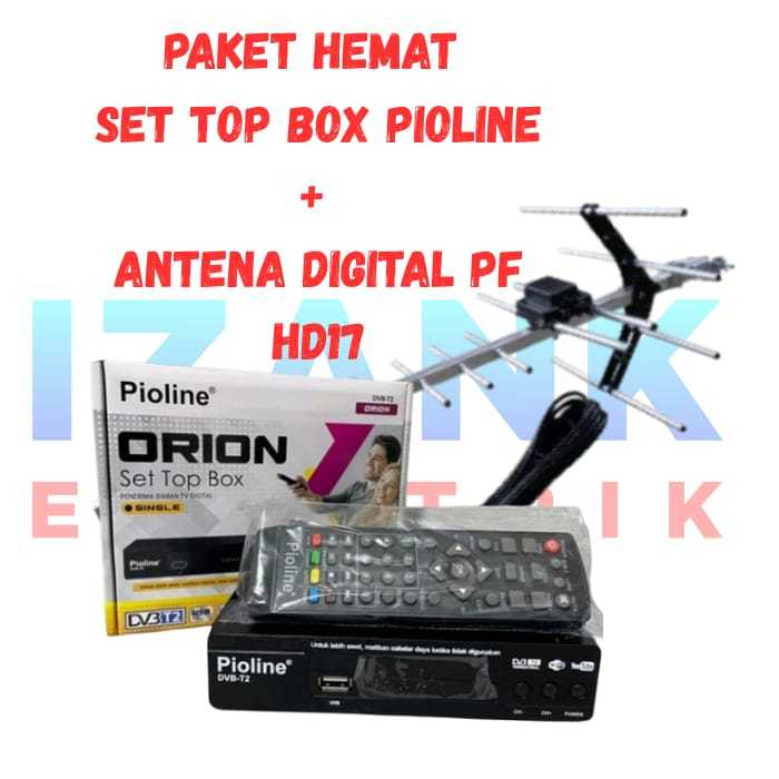 PIOLINE Orion Set Top Box TV Digital Receiver 4K + Antena PF Digital ...
