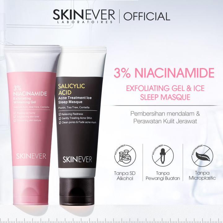 SKINEVER Niacinamide Exfoliating Gel Whitening Facial Body Scrub ...