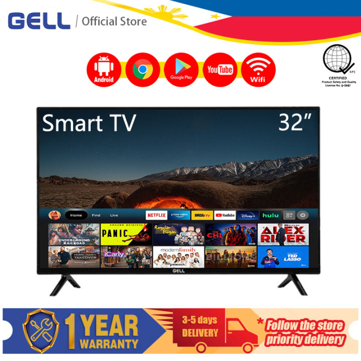 GELL smart tv 32 inches android tv 32 inch led tv flat screen smart tv sale ultra-thin led promo ...