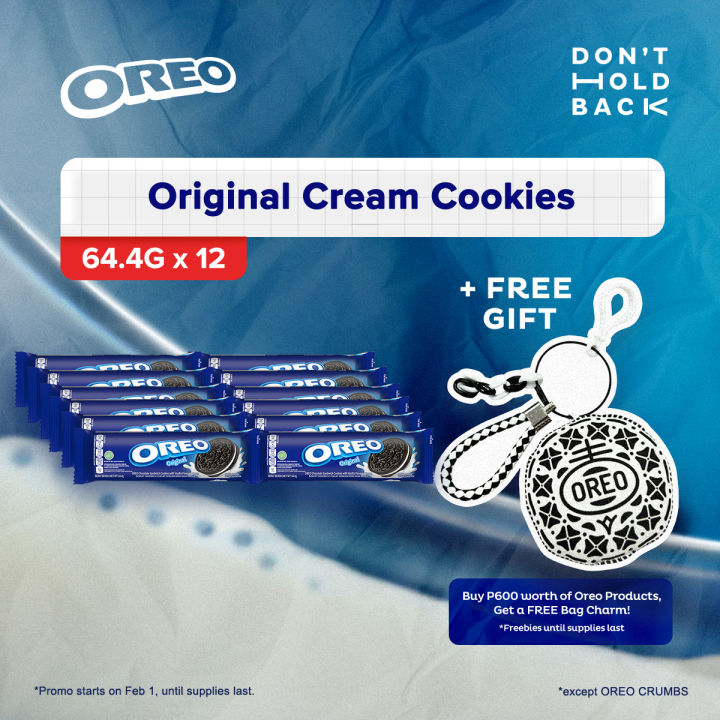 Oreo Pack - Vanilla Flavor 64.4g Sandwich Cookie Snack with Rich Cream ...