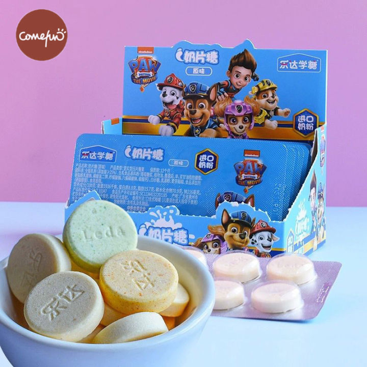 Bear&Panda Paw Patrol Milk Tablets Children's Snack Boxed Milk Tablets ...