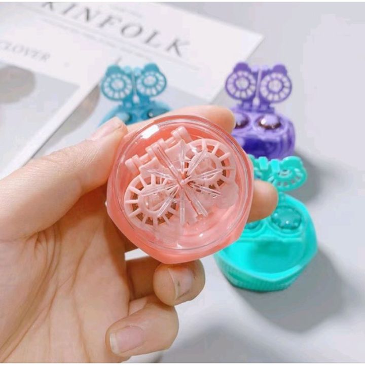 เครื่องล้างคอนแทคเลนส์มือหมุน ขนาดใหญ่ หมุนได้ คละสี พร้อมส่ง DDBE ...