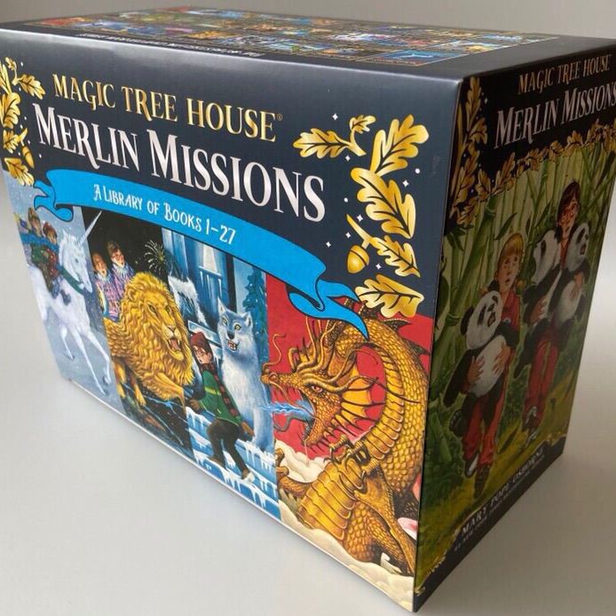 [High quality Box damaged]Magic tree house 2 Merlin Mission box set 27 ...