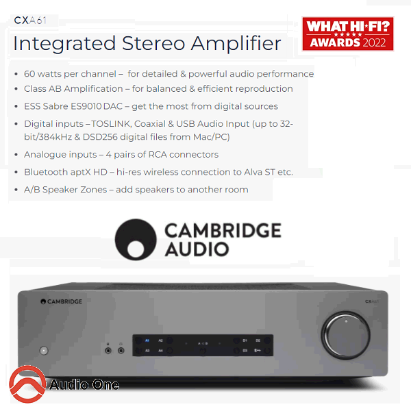 Cambridge Audio CXA61 Integrated Amplifier | Lazada Indonesia