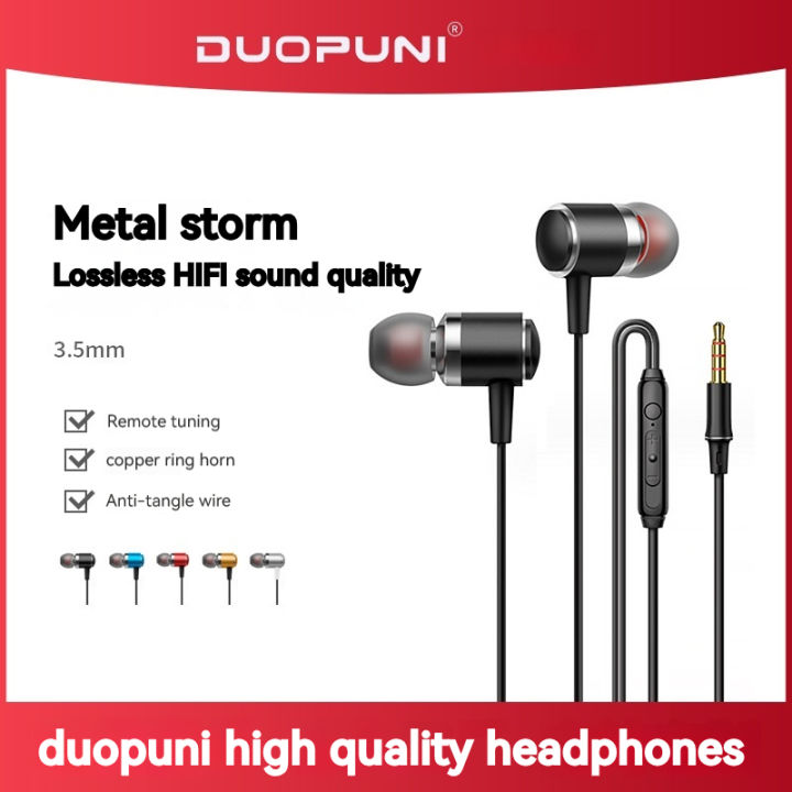 In-ear Copper Ring Speaker Full Metal Subwoofer Listening To Songs ...