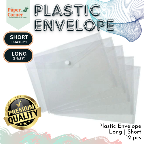 PLASTIC ENVELOPE SHORT/LONG 12PCS | Lazada PH