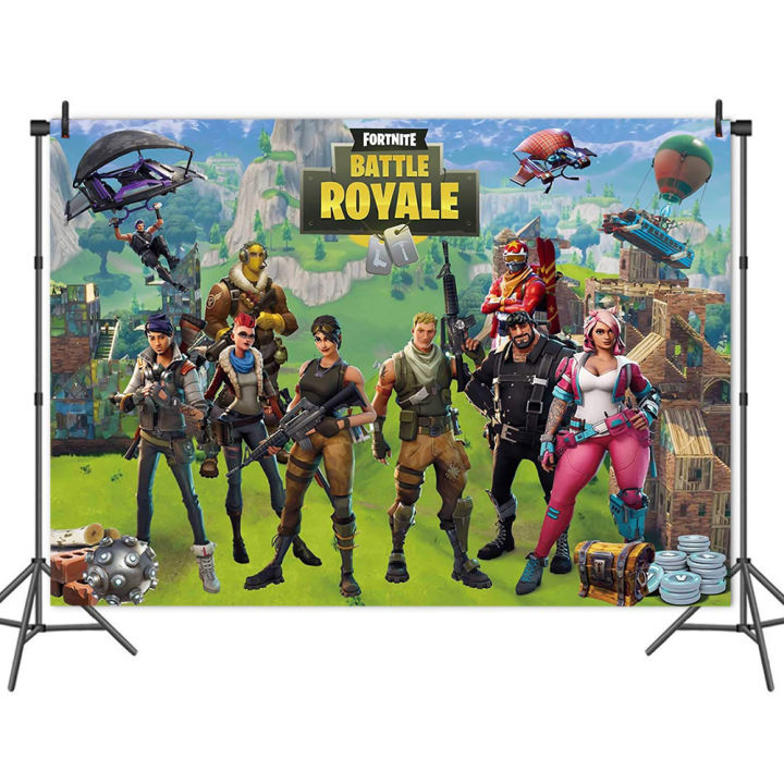 [SG] Fortnite Party Photography 5x3ft Backdrop Banner Supplies for ...