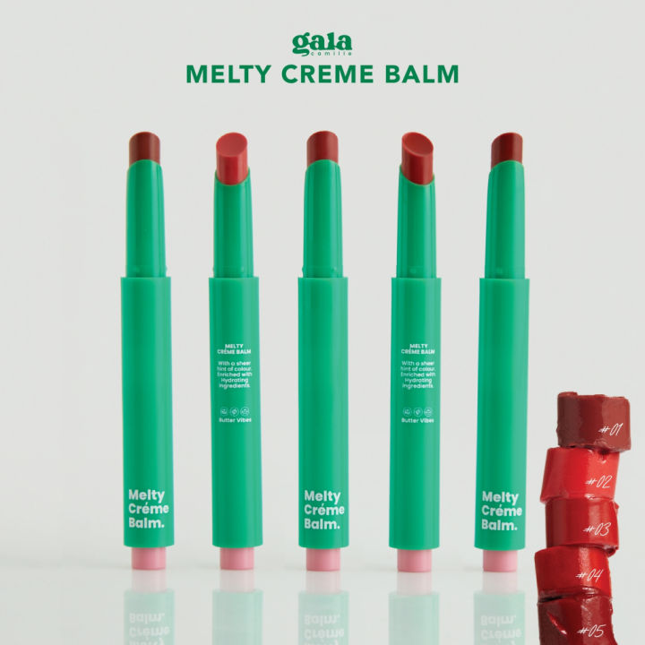 (แพ็คคู่) ลิปบาล์ม Gala Camille Melty Creme Balm Lip Balm ลิปสติกแบบกด ...