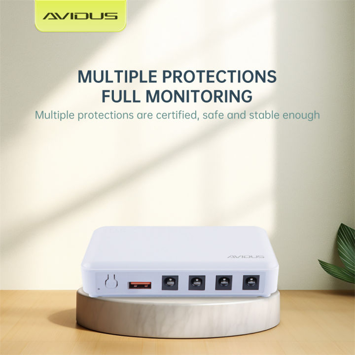 AVIDUS 10050mAh 13400mAh Mini CCTV UPS Power For Android And Apple ...