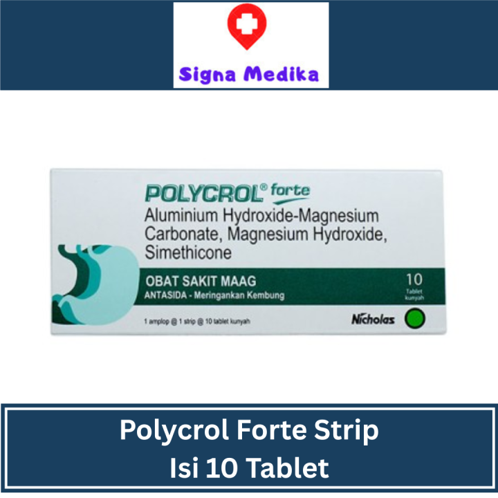 Polycrol Forte Strip Isi 10 Tablet - Obat Sakit Maag | Lazada Indonesia