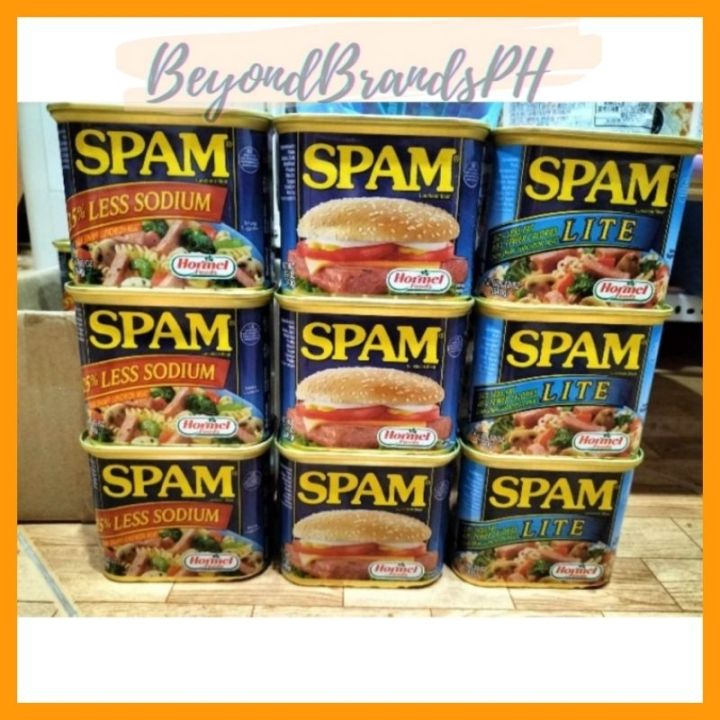 Spam Luncheon Meat 340g Classic, 25% less sodium, lite, tocino & bacon * | Lazada PH