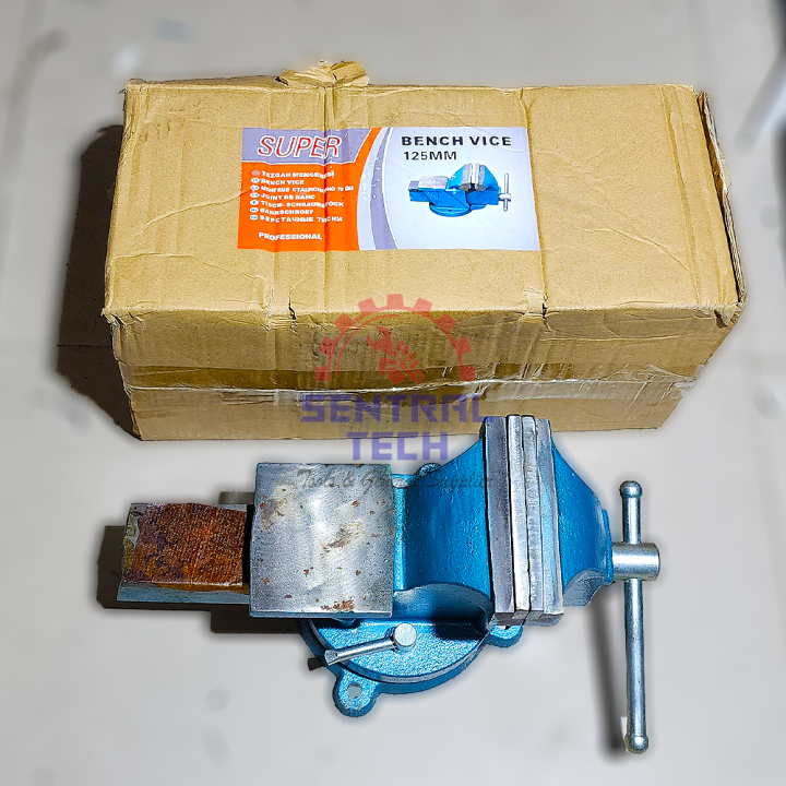 Ragum / Catok Besi 5" / Catok Meja / Vice table SUPER 5 inch | Lazada ...