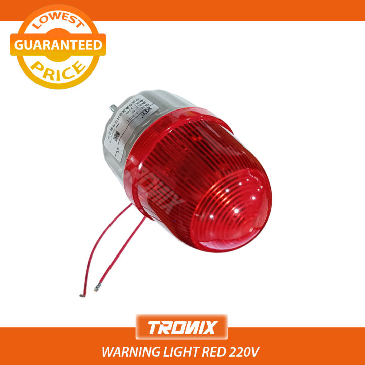 Led Flashing Warning Beacon 220V Safety Warning Light RED | Lazada PH