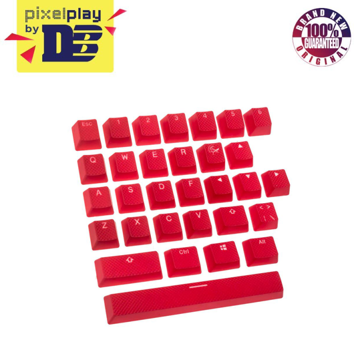 Ducky 31 Key Pbt Seamless Rubber Red Keycap Set Dksa31 Usrdrnno1 ...