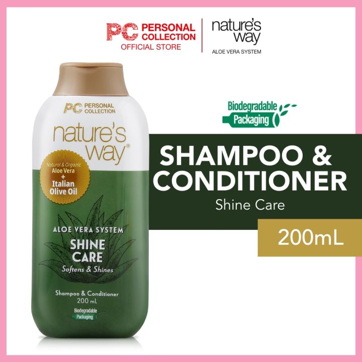 Nature's Way Total Shine Care Shampoo and Conditioner 200ml (Hair ...