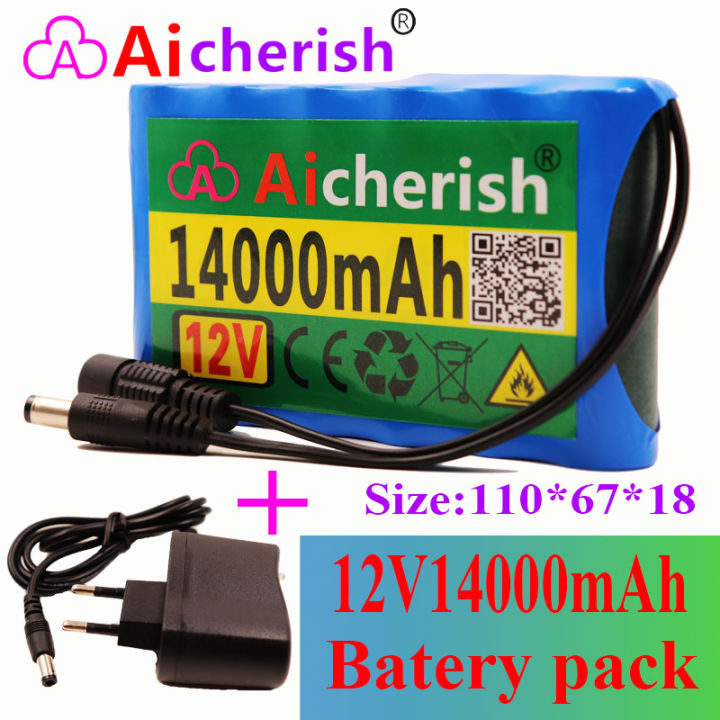 Li-Ion Full Capacity 3S2P With Charger Bms 12V 14000Mah 14Ah ...