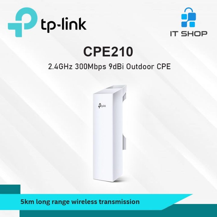 TP-Link TPLINK CPE210 2.4GHz 300Mbps 9dBi Outdoor CPE | Lazada Indonesia