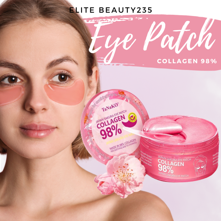 [Original] Japan Sakura Eye Patch Collagen 98% - The Ultimate Eye Care Solution for Under-Eyebag ...
