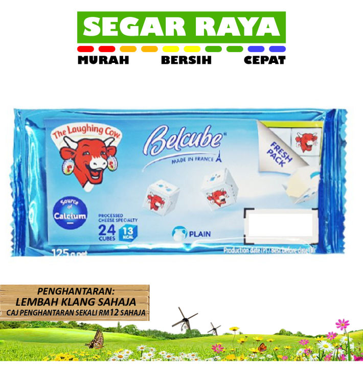 KEJU The Laughing Cow Belcube Plain Cheese Cube (24cubes - 125g) SEGAR ...