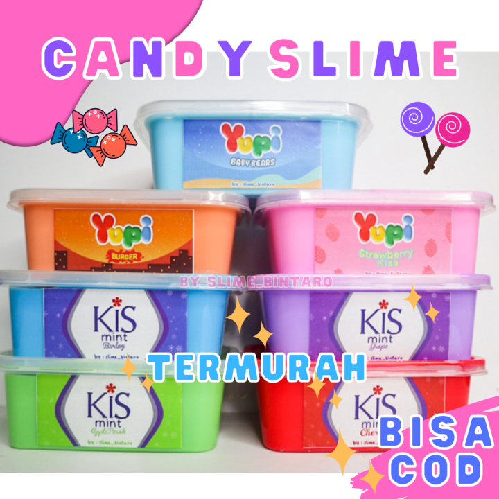 CANDY SLIME BY SLIME BINTARO || BONUS SLIME ACTIVATOR || SLIME TERMURAH || BISA COD || FREE ...