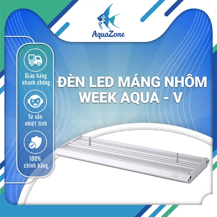 Đèn LED thủy sinh máng nhôm Week Aqua V Series công nghệ WRGB có điều ...