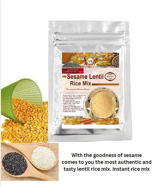 Sesame Lentil Rice Powder/ Ready Mix/ Traditional South Indian rice mix/Quick and easy meal ...