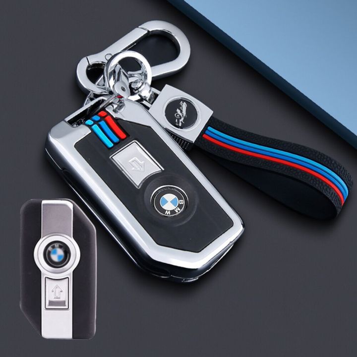 For BMW Motorrad Keyless Key Cover Keycase Keychain Holder For BMW ...
